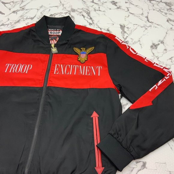 TROOP | Pants | Mens Troop Black Red Windbreaker Tracksuit | Poshmark